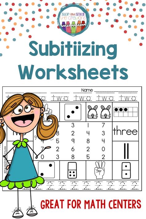 Kindergarten Subitizing Worksheets Subitizing Practice Subitising