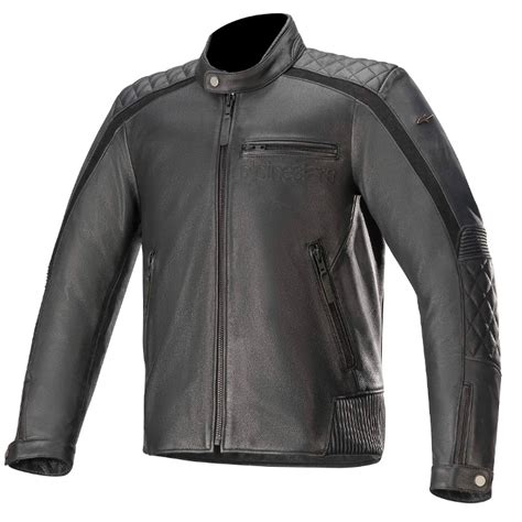 Chaqueta Piel Alpinestars Hoxton V2 Leather Negro Oferta