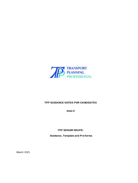 Very Simplified Tpp Guidance V1 Ciht Tps Org Doc Template Pdffiller