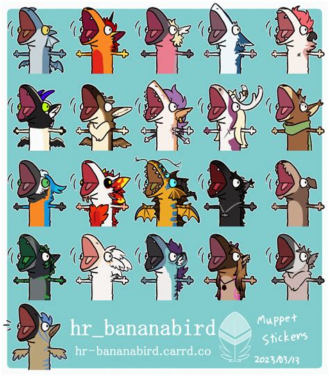 Commission Muppet Sickers 20230313 By Hr Bananabird On Deviantart