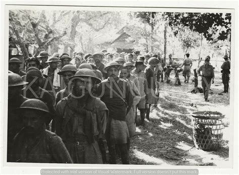 Original Japanese Photo Soldiers Surrender To Japanese Burma War