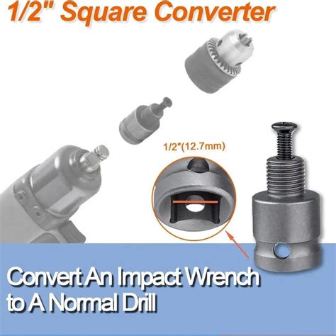 Jpt 12 Inch Square Drive To 20unf Drill Chuck Socket Adapter Impact W Jpt Tools