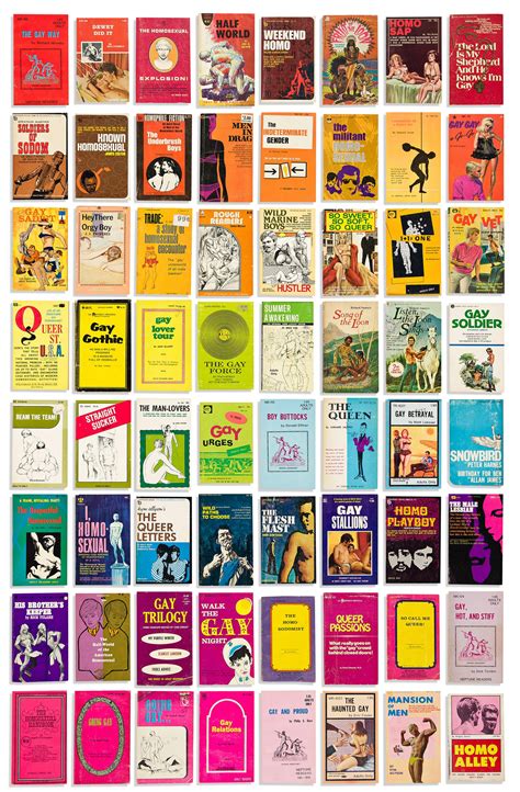 Lot Gay Male Themed Pulp Fiction And Romances A Large Group Upwards