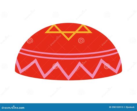 Jewish Kippah Design Stock Vector Illustration Of Design 298155913