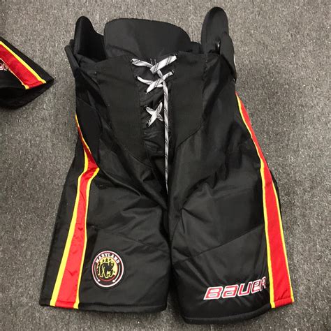 V2 Used Bauer Maryland Black Pants Large Never Made It Pro Stock