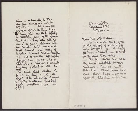 Brief An Anna Muthesius Brief Sammlungmuseumderdingede