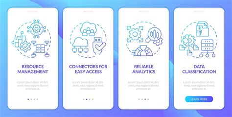 Data Lake Architecture Blue Gradient Mobile App Screen Digital Storage