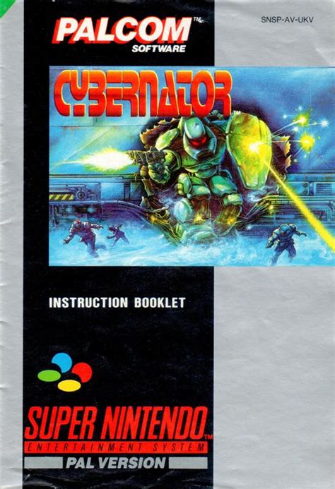 Cybernator Cover Or Packaging Material Mobygames