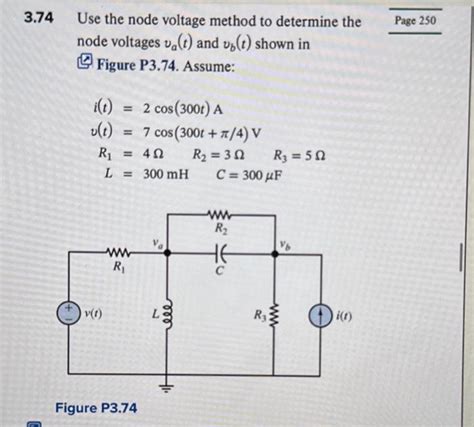 Solved 374 Use The Node Voltage Method To Determine The