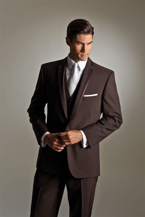 Chocolate Tuxedo With Fall Colors