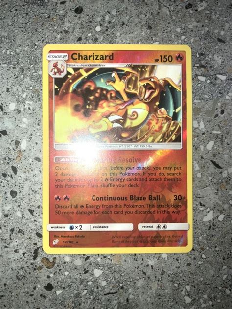 Pokemon Tcg Cards Charizard 14181 Team Up Reverse Holo Rare Nm Eur 29