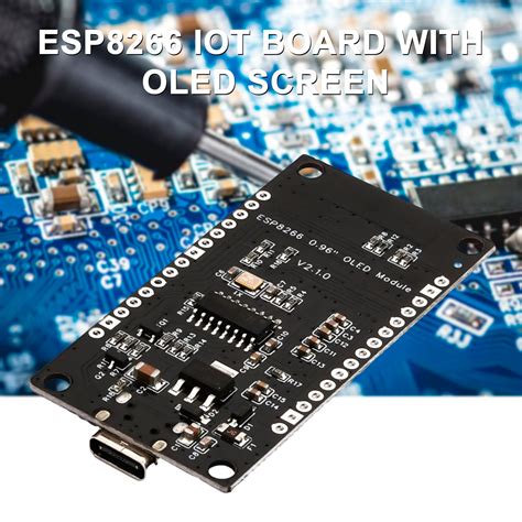 Pebbuoy 1 Set Module Esp8266 Development Board With 0 96 Inch Oled Display Ch340 Driver Module