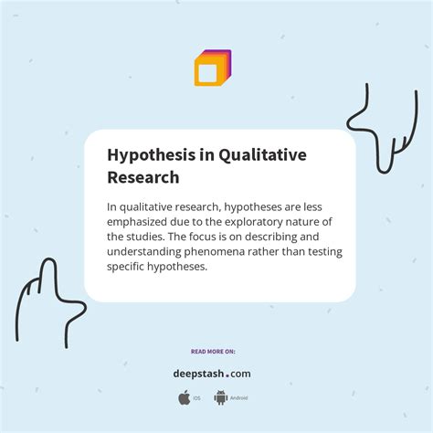 Hypothesis In Qualitative Research Deepstash