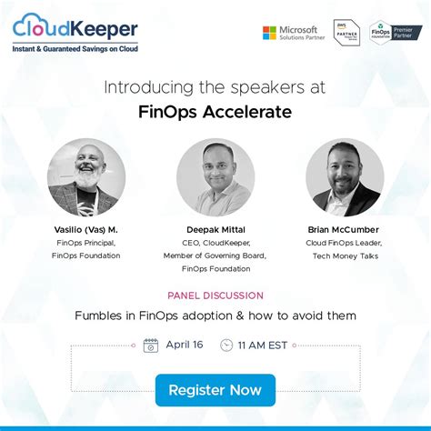 Finops Costoptimization Cloudkeeper Paneldiscussion Costsavings Techinnovation Cloudcost