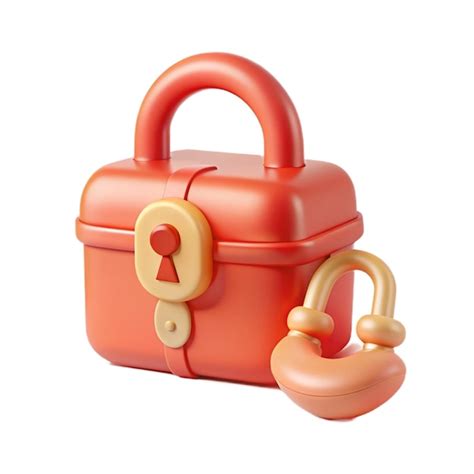 A Red Lock With A Key That Says Quot Key Quot On It Premium Ai