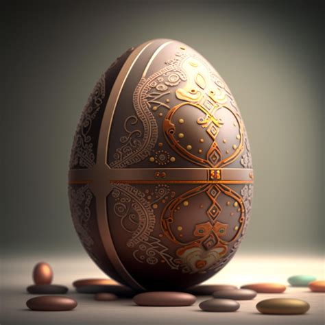 Free Photo A Large Egg With A Pattern On It And The Word Easter