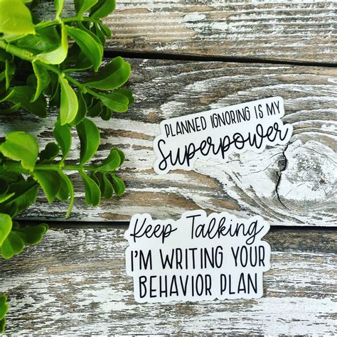 Funny Aba Stickers Planned Ignoring Sticker Behavior Plan Sticker