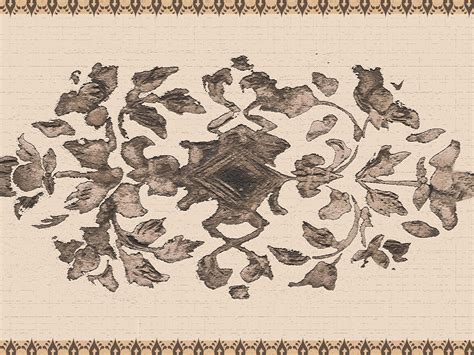 Peel And Stick Wallpaper Border Damask Beige Brown Scrolls Wall Bord