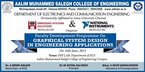 one day faculty development training aalim muhammed salegh college of