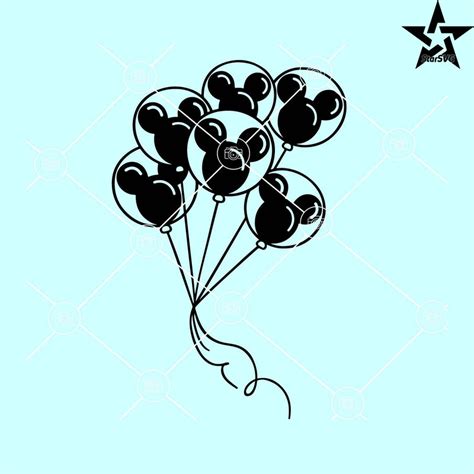 Mouse Ears Balloons Svg Mickey Balloons Svg Balloons Disne Inspire