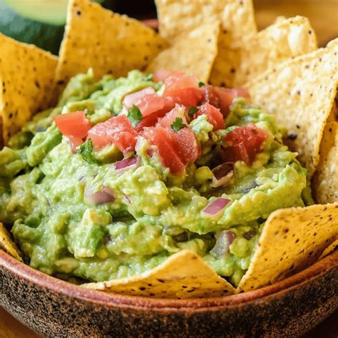 Ultimate Creamy Delicious Fresh Guacamole With Tortilla Chips