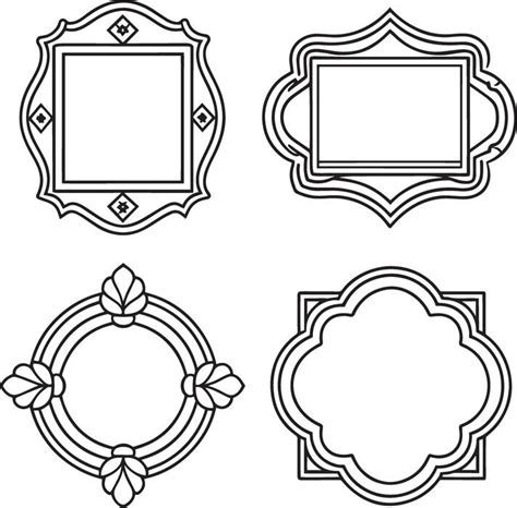 Monogram Frames Vector Art Icons And Graphics For Free Download