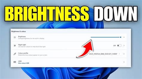 How To Turn Down Brightness On Pc Windows 11 Youtube