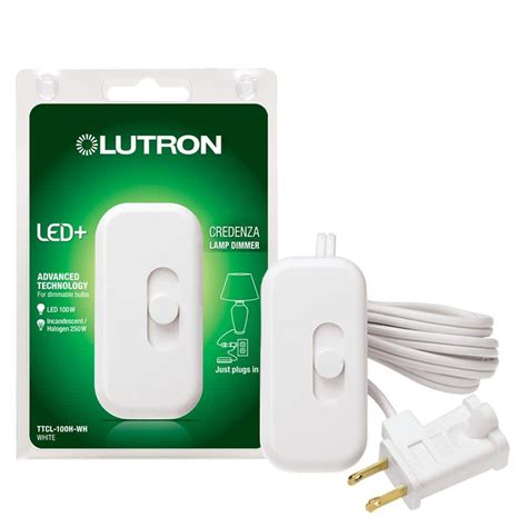 Lutron Credenza Plug In Dimmer Switch For Table Lamps 100 Watt Led