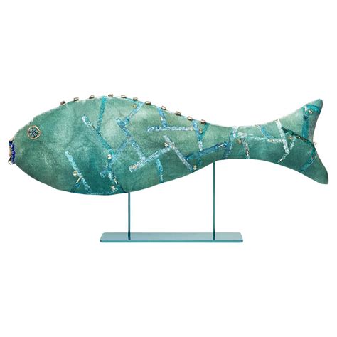 Blown Green Glass Fish At 1stdibs Blown Glass Fish Blown Fish Large