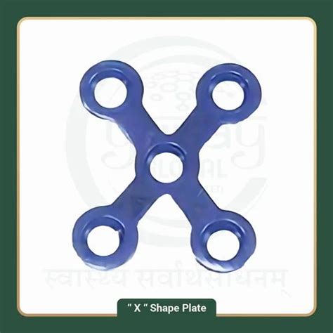 X Shape Plates 15mm Titanium At ₹ 500piece In Surat Id 2854229488988