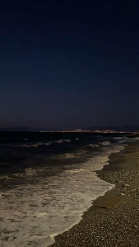 Night Sea Summer Beach Aesthetic Video Wallpaper Ocean Sunset