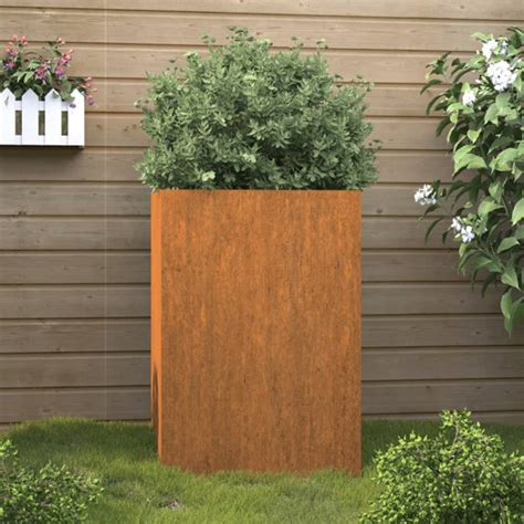 Vidaxl Planter Stand Outdoor Raised Garden Bed For Vegetables Corten