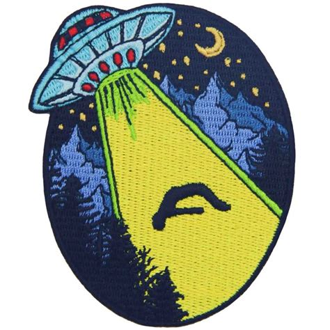 Ufo Loser Collector Get In X File Patch Alien Badge Embroidered Biker