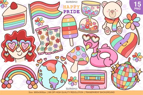 Pride Month Clip Art Lgbtq Gender Set02 Graphic By Jiinshui · Creative