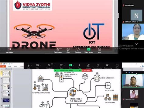 5 Day Skill Enhancement Program On Iot With Drones Vidya Jyothi Institute Of Technology