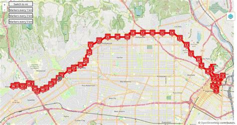 Los Angeles Marathon 2026 Marathon Course Gpx