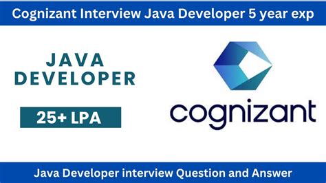 Cognizant Interview 5 Year Of Experience Java Developer Youtube