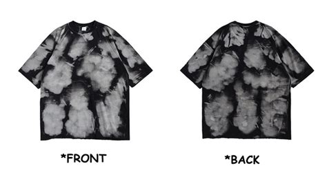 Custom Oversized Bulk Black White Tie Dye T Shirts