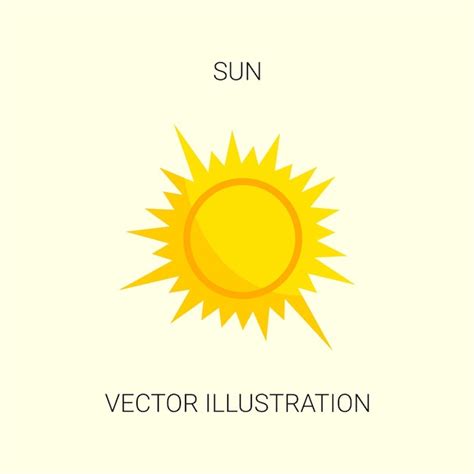 Premium Vector Sun Vector Illustration Design Element With Summer Theme