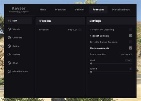 Keyser Fivem Cheat Menu With Aimbot Esp And Pvp Enhancers Real Dudes Inc