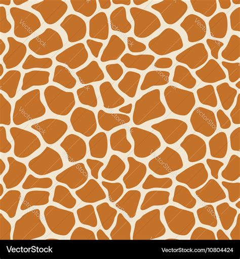 Seamless Pattern With Giraffe Skin Texture Vector Image