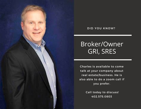 Charles Chadwick On Linkedin Did You Know Charles Will Come Speak At Your Company About Real