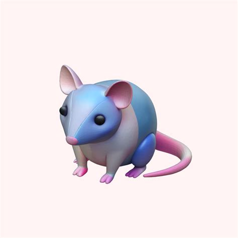🐀 Rat Model・ Stl File For 3d Printing・cults