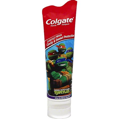 Colgate Toothpaste Fluoride Nickelodeon Teenage Mutant Ninja Turtles