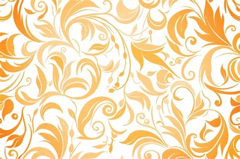 Elegant Orange Abstract Organic Patterns Backdrop Seamless Pattern