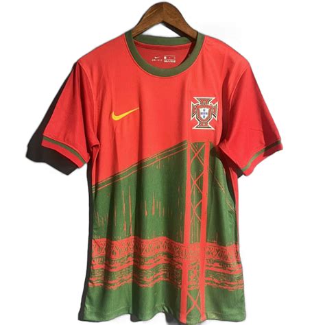 เสื้อกีฬาแขนสั้น ลายทีมชาติฟุตบอลโปรตุเกส 2023 24 ชุดเหย้า Shopee Thailand