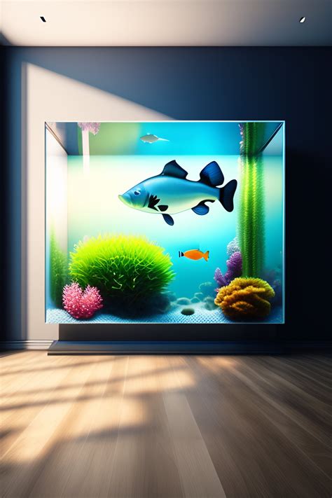 Lexica Photorealistic Aquarium In Interior Room
