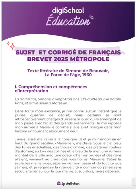 Brevet 2025 Tous Les Sujets Corrigés Des épreuves Actualités De