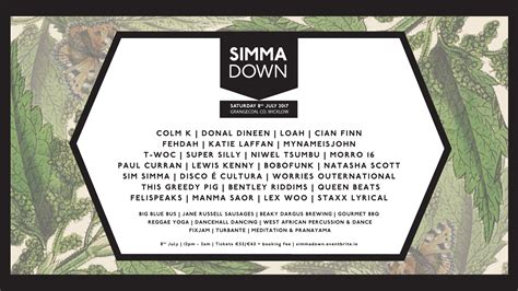 Sim Simma Announce Lineup For Simma Down Festival In Wicklow In July Nialler9