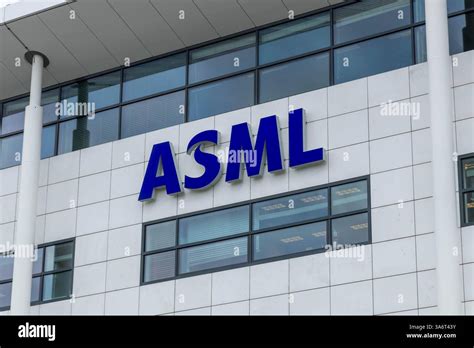 Asml Logo With Its Building And The Exterior Facade The Dutch Company Business Is The Worlds
